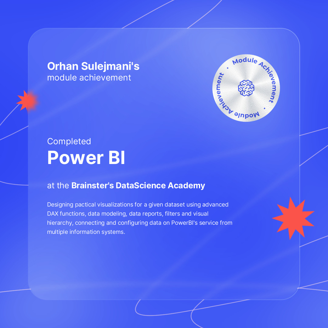 Orhan Sulejmani - Project developer & manager | Data & ML scientist | Creative producer | LinkedIn